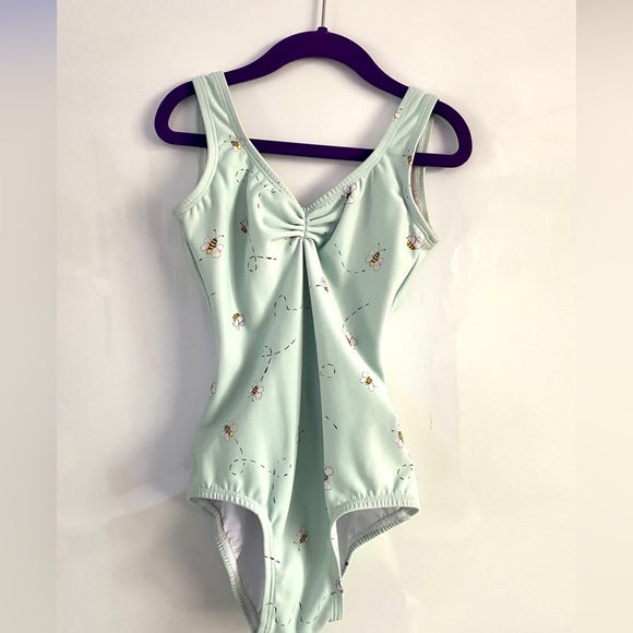 Luckyleo | Other | Lucky Leo Blue Bee Moon Low Back Xxs Leotard | Poshmark